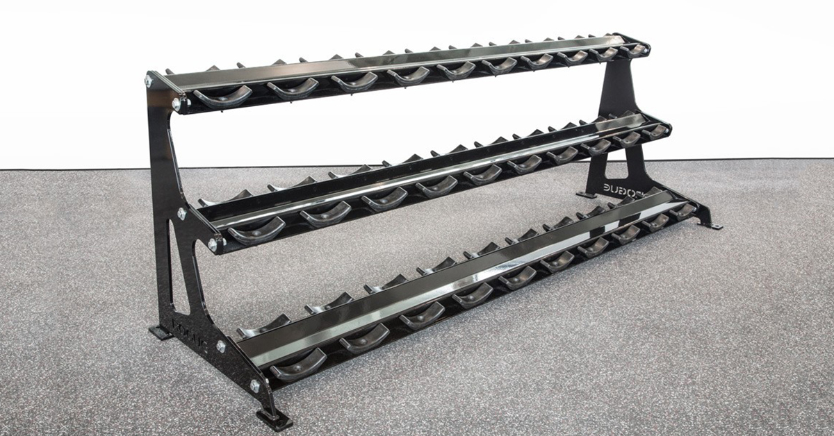 Rogue 3 Tier Dumbbell Rack - Stores Up to 30 Dumbbells | Rogue Fitness