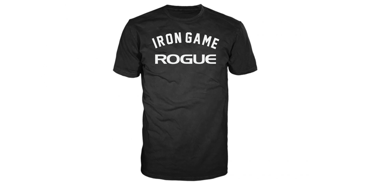 Rogue Iron Game Shirt - Black / White | Rogue Fitness