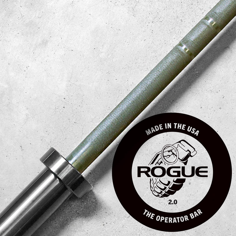 Rogue Operator Bar 2.0 - Olympic Barbell - Green