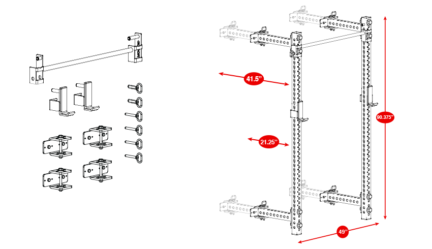 Monster RM-3W Fold Back Rack | Rogue Fitness