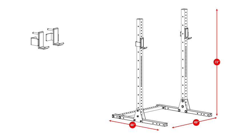SML-1 Rogue 70" Monster Lite Squat Stand | Rogue Fitness