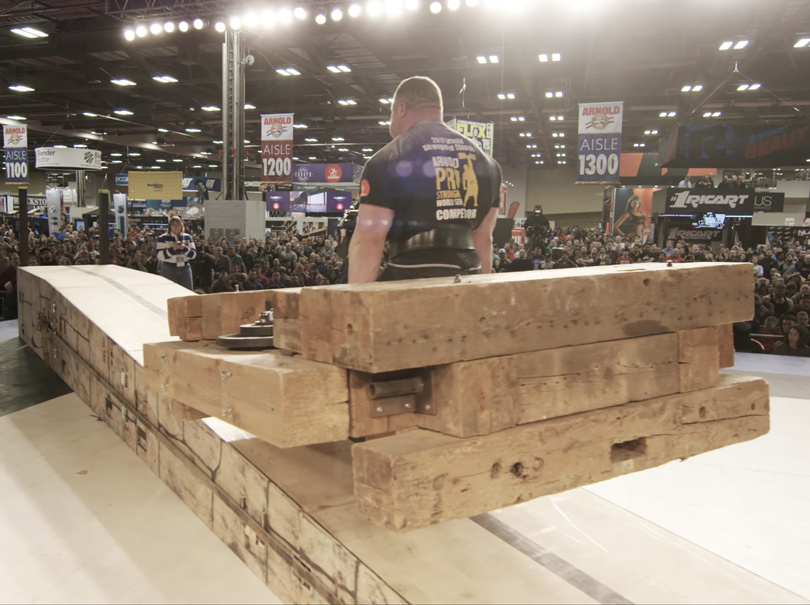 2017 Arnold Strongman Classic — The Timber Carry / 4K | Rogue Fitness