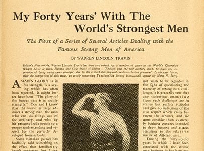 My Forty Years With The World's Strongest Men – Strength Magazine ...