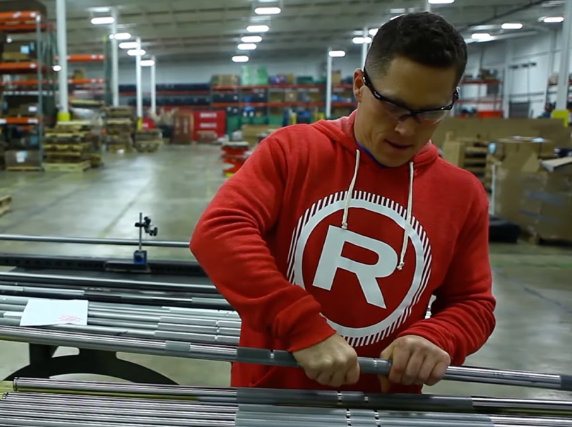 Matt Chan and his custom Rogue barbell | Rogue Fitness UK