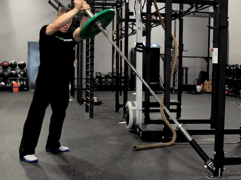 Movement Demo – The Landmine Twist | Rogue Fitness
