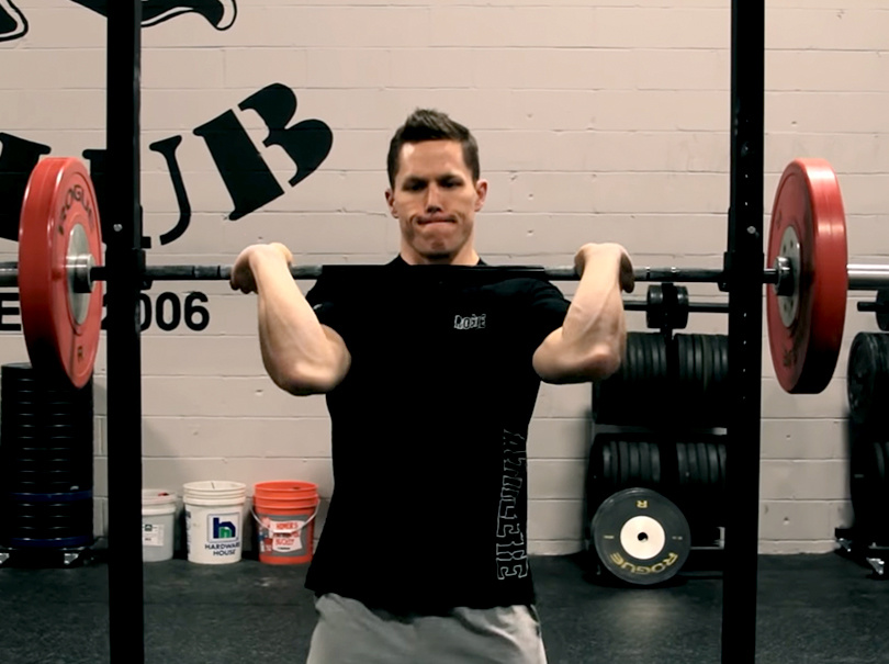 Movement Demo – The Racked Push Press | Rogue Fitness