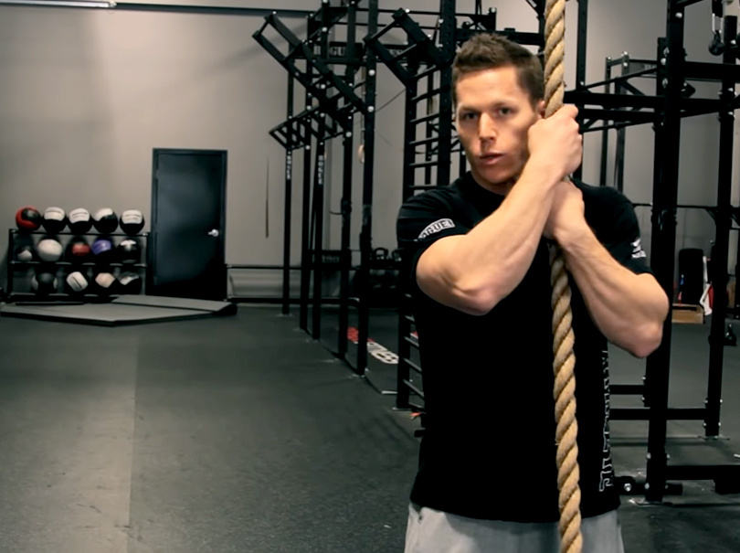 Movement Demo – Thick Rope Climb Progression | Rogue Fitness