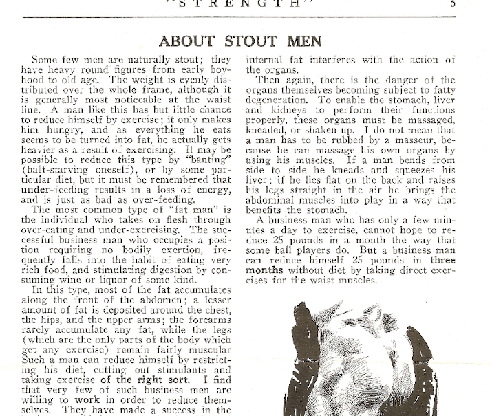 About Stout Men – Strength Magazine – January, 1917 | Rogue Fitness