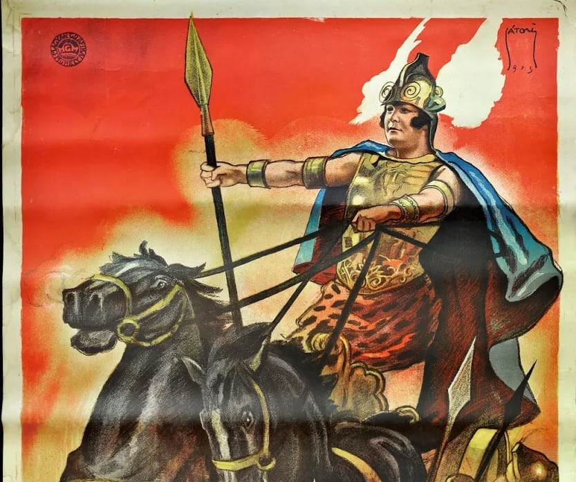 Katie Sandwina Chariot Poster – Magyar Grafik Mumely – 1923 | The Index