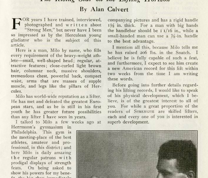 Milo: The Rising Star on the Lifting Horizon – Strength Magazine ...