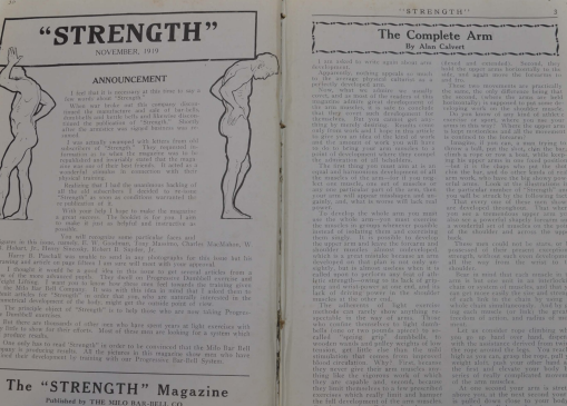 The Complete Arm – Strength Magazine – November, 1911 | Rogue USA