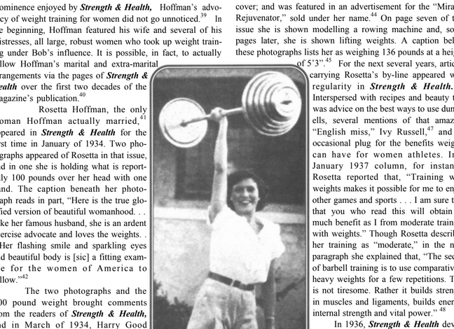 The Origins of Weight Training for Female Athletes in North America ...