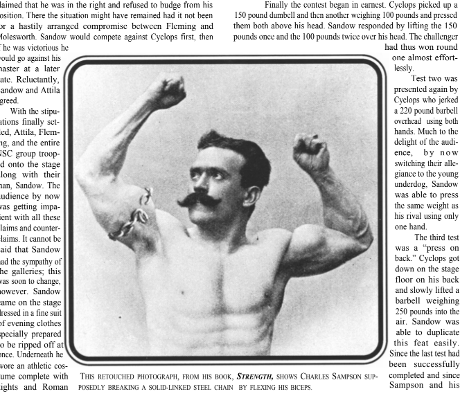 Sandow's First Triumph – Iron Game History – April, 1994 | Rogue Fitness