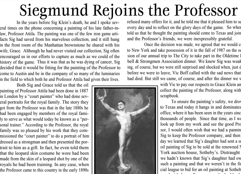 Siegmund Rejoins the Professor – Iron Game History – July, 1995 | Rogue ...