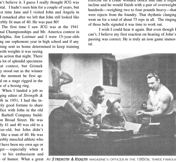 I Thought He Was Immortal – Iron Game History – April 1999 | Rogue Fitness