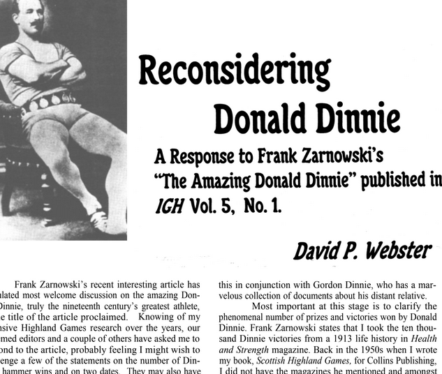 Reconsidering Donald Dinnie – Iron Game History – October, 1998 | Rogue ...