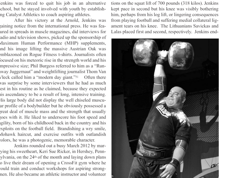 Mike Jenkins Arnold Strongman