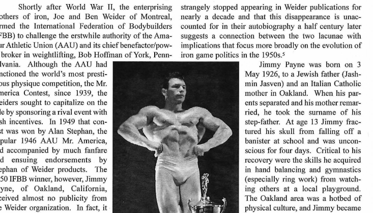 Jimmy Payne: The Forgotten Mr. America – Iron Game History – January ...