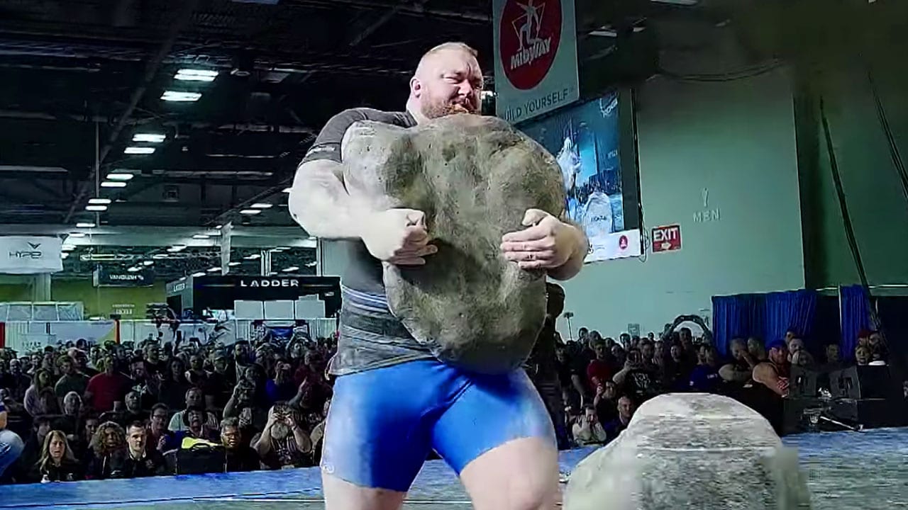 2019 Arnold Strongman Classic | Husafell Stone Carry – Full Live Stream ...
