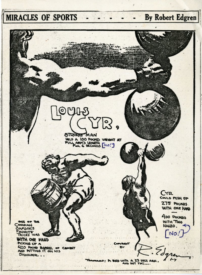 Louis Cyr, Strong Man | Rogue USA