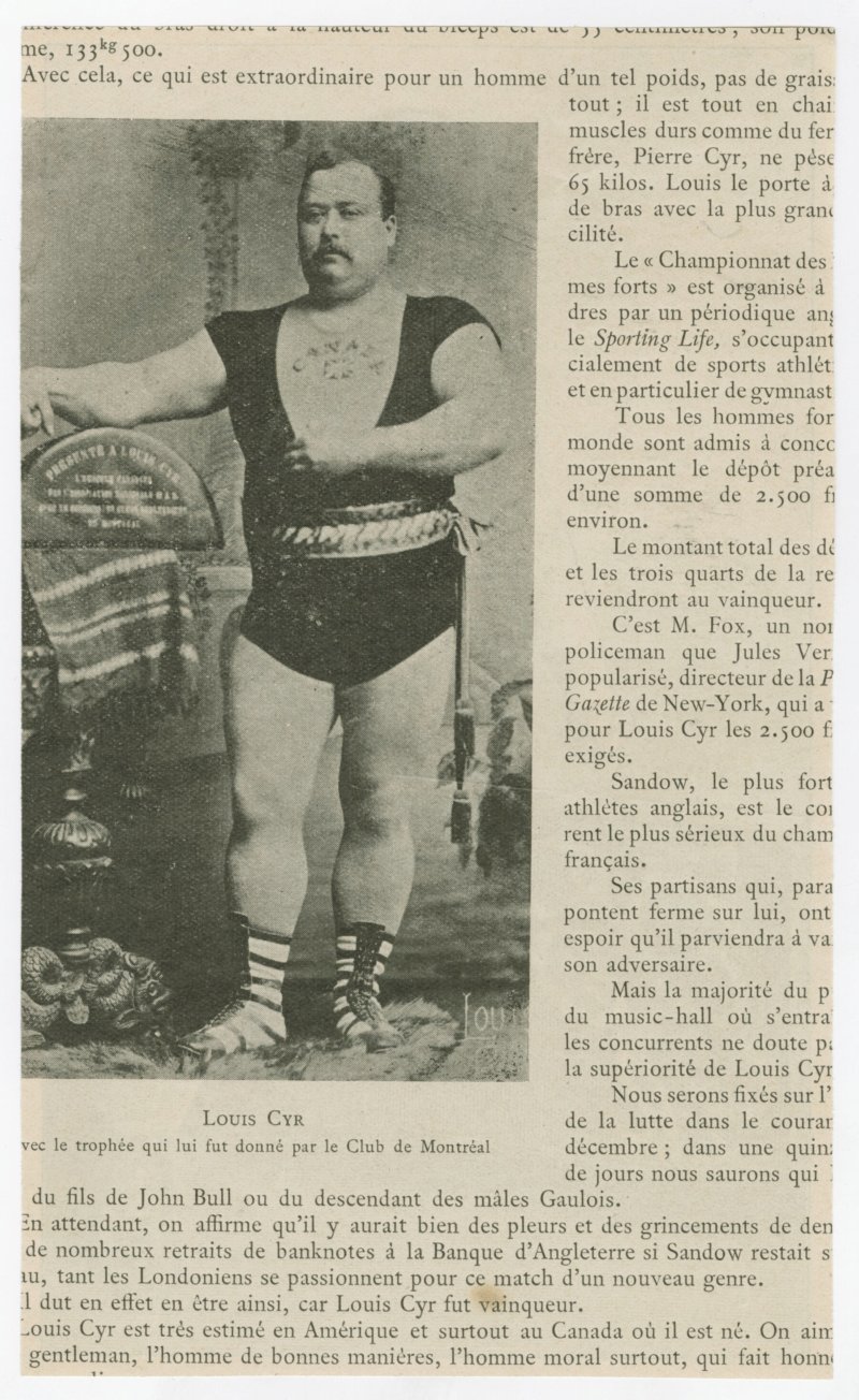 Louis Cyr portrait with trophy | Rogue USA