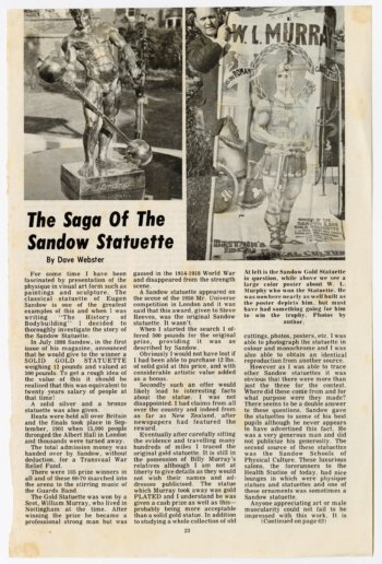 The Saga of the Sandow Stautette | Rogue Fitness