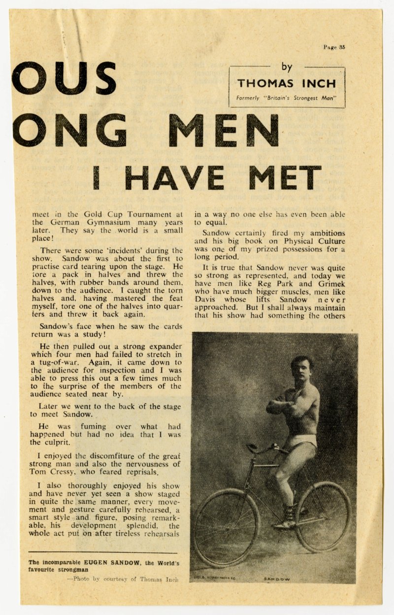 Famous Strong Men I Have Met continued | Rogue USA