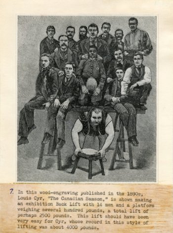 Louis Cyr performing back lift | Rogue Fitness