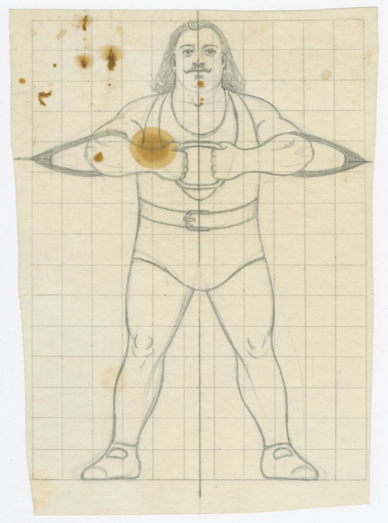 Louis Cyr holding back two horses | Rogue USA