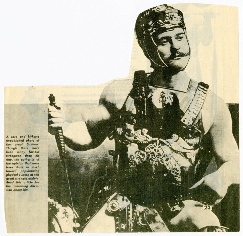 A rare and hitherto unpublished photo of the great Sandow | Rogue USA