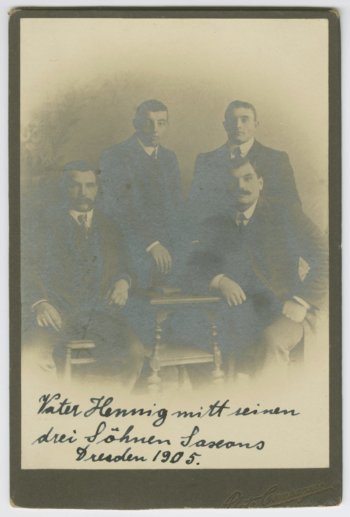 Saxon Trio studio portrait with father | Rogue Fitness