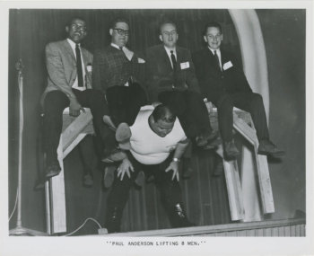 Paul Anderson lifting 8 men | Rogue Fitness