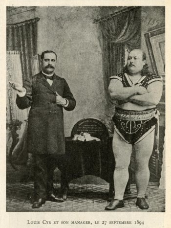 Louis Cyr and his manager | Rogue Fitness UK