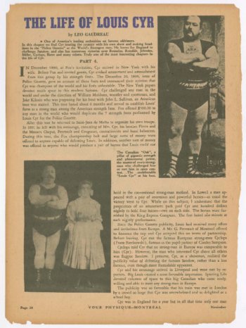 The Life of Louis Cyr Part IV | Rogue Fitness