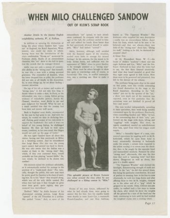 When Milo Challenged Sandow | Rogue Fitness