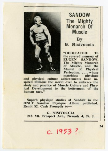 Sandow the Mighty Monarch of Muscle | Rogue Fitness