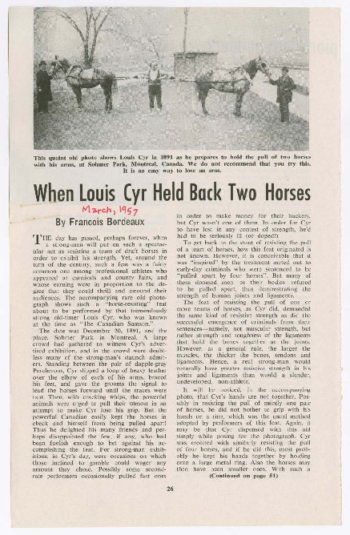 When Louis Cyr Held Back Two Horses | Rogue Fitness