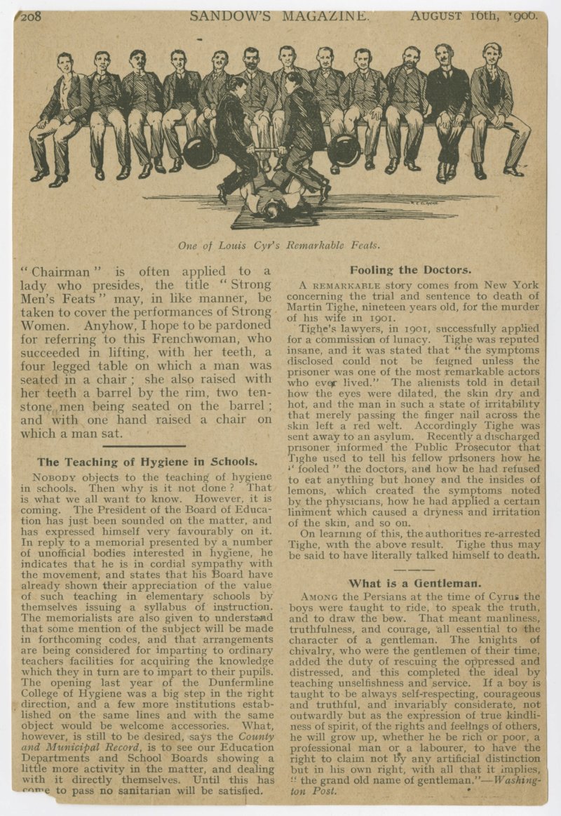 One of Louis Cyr’s Remarkable Feats | Rogue USA