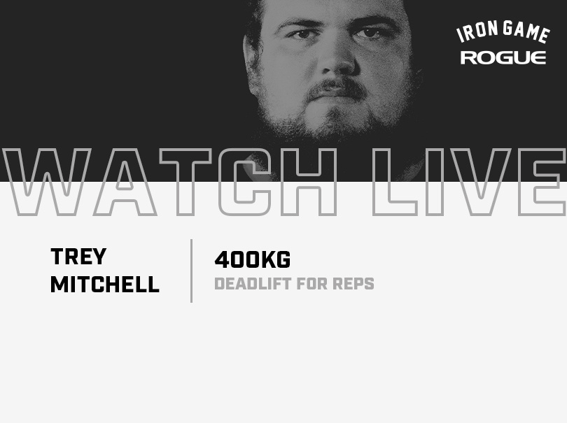 Full Live Stream | Trey Mitchell 400KG Deadlift For Reps Record Attempt | Rogue Fitness