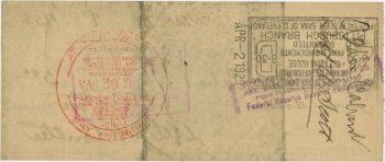 Check Written by Ottley R. Coulter to Alan Calvert continued | Rogue ...