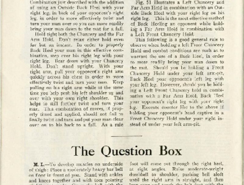 The Question Box; Ad for a Merry Christmas and a Prosperous New Year ...