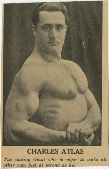 Charles Atlas side chest pose | Rogue Fitness