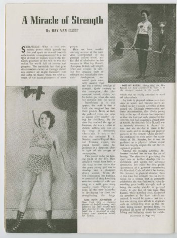 Ivy Russell feature article in Strength and Health magazine | Rogue Fitness