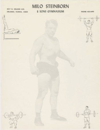 Milo Steinborn & Sons Gymnasium letterhead | Rogue Fitness