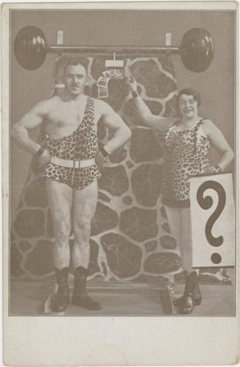 Hermann Gorner and assistant: The elegant sensational Hercules | Rogue ...