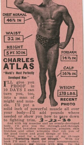 Charles Atlas advertisement | Rogue Fitness