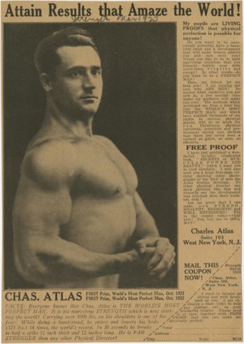 Charles Atlas advertisement | Rogue Fitness