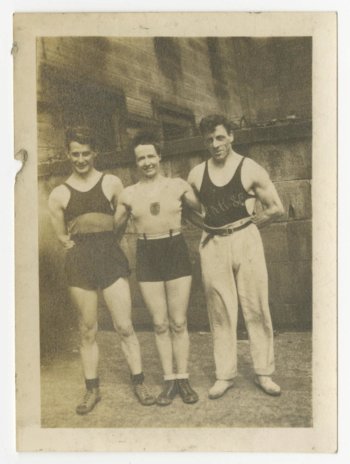Agnes Clark with two unidentified men | Rogue Fitness