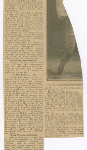 Donald Dinnie obituary | Rogue Fitness