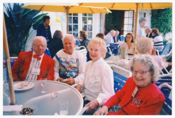 Pudgy and Les Stockton sitting with Glenn Sundby and Relna Brewer McRae ...